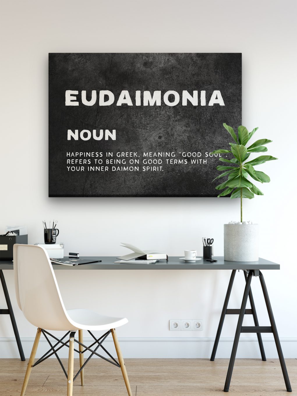 Eudaimonia definition - Inspirational Entrepreneur Art - Motivational ...