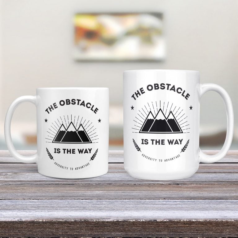 The Obstacle Is The Way Mug Stoic philosophy Coffee Cup. Adversity to ...